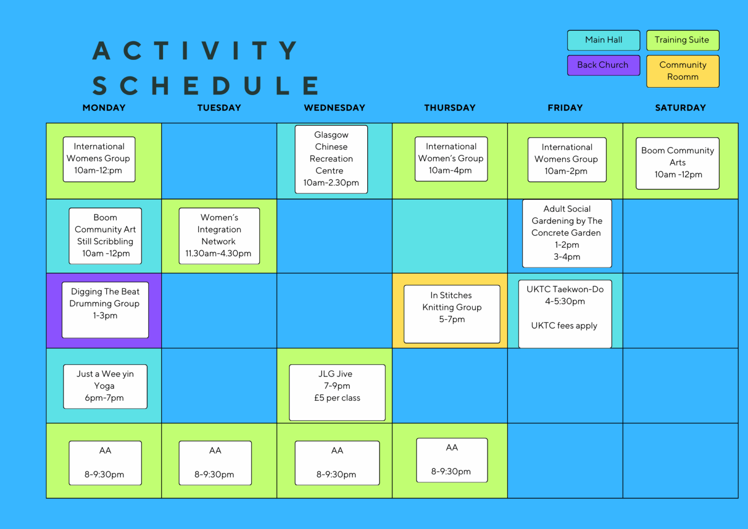 Our Activities – St Matthews Centre